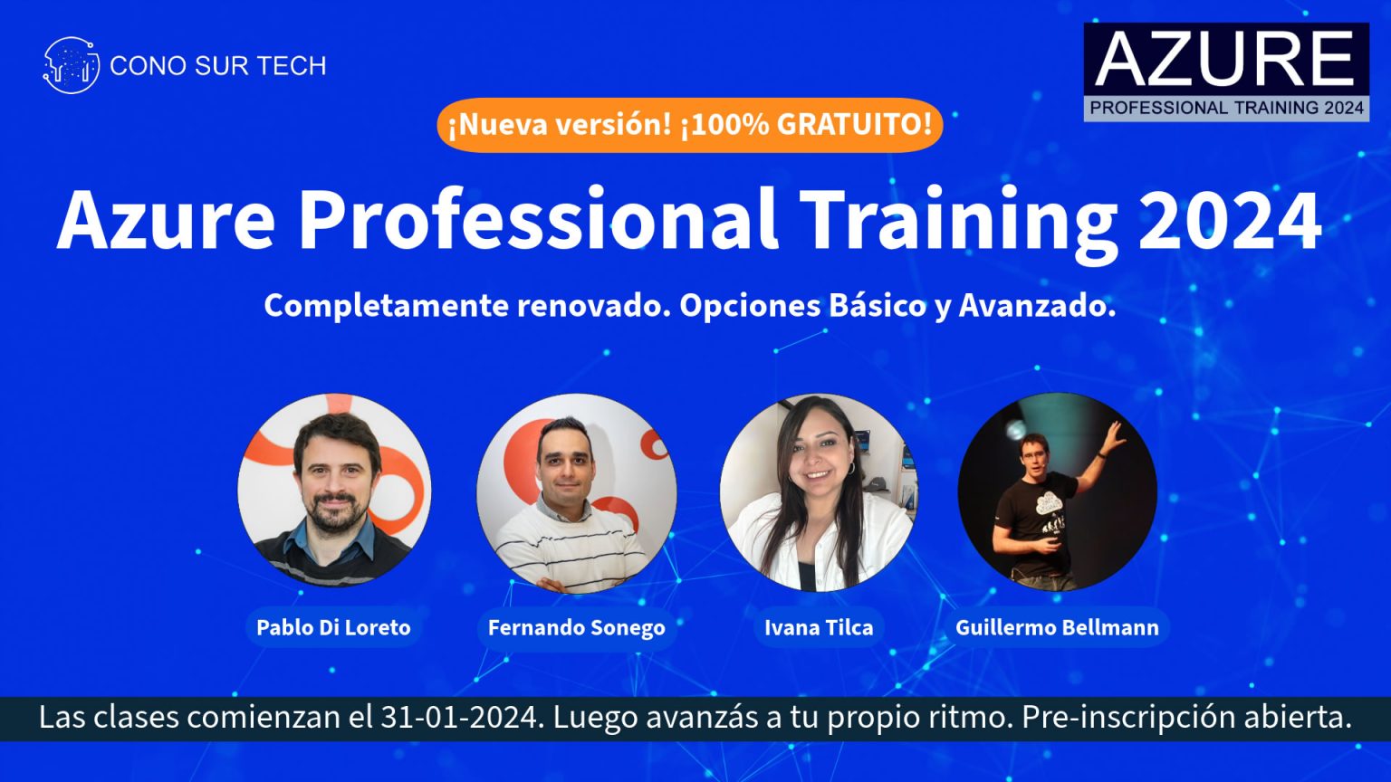 Anunciamos el Azure Professional Training 2024 – ConoSur.Tech